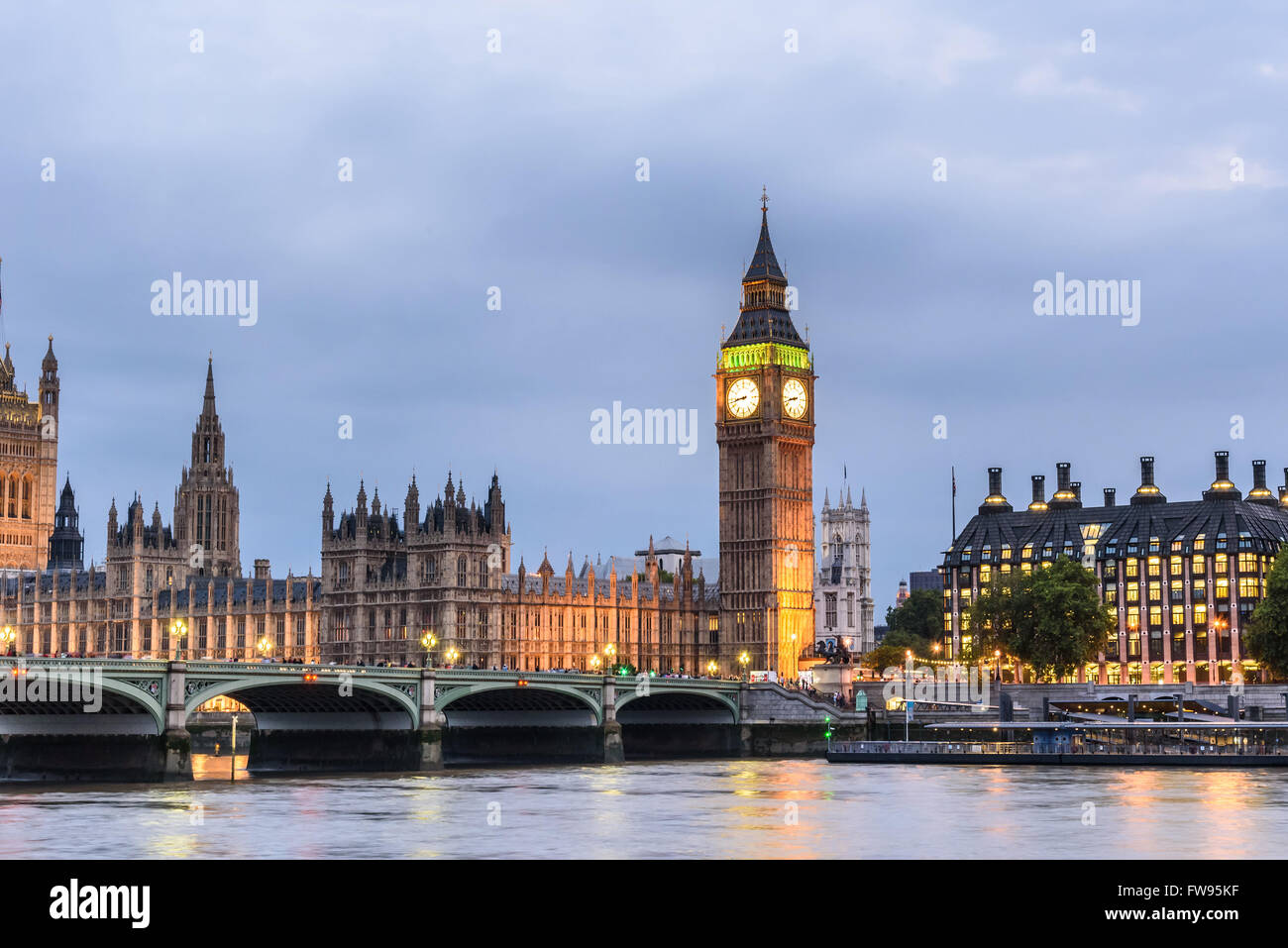 Big Ben Clock Tower and House of Parliament, London, England, UK, in ...