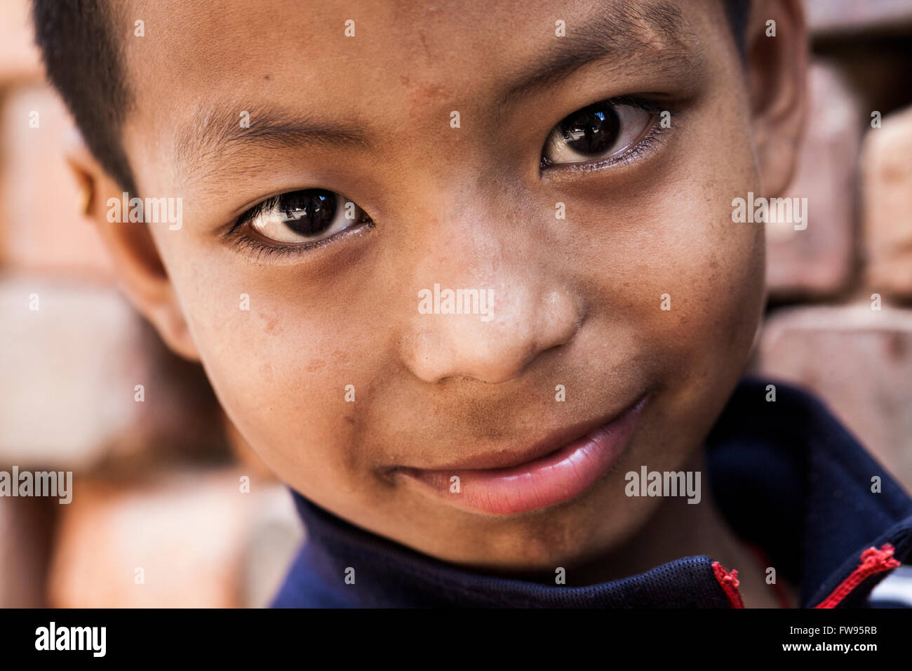 A portrait of an unidentified Nepalese child in Nepal Stock Photo - Alamy