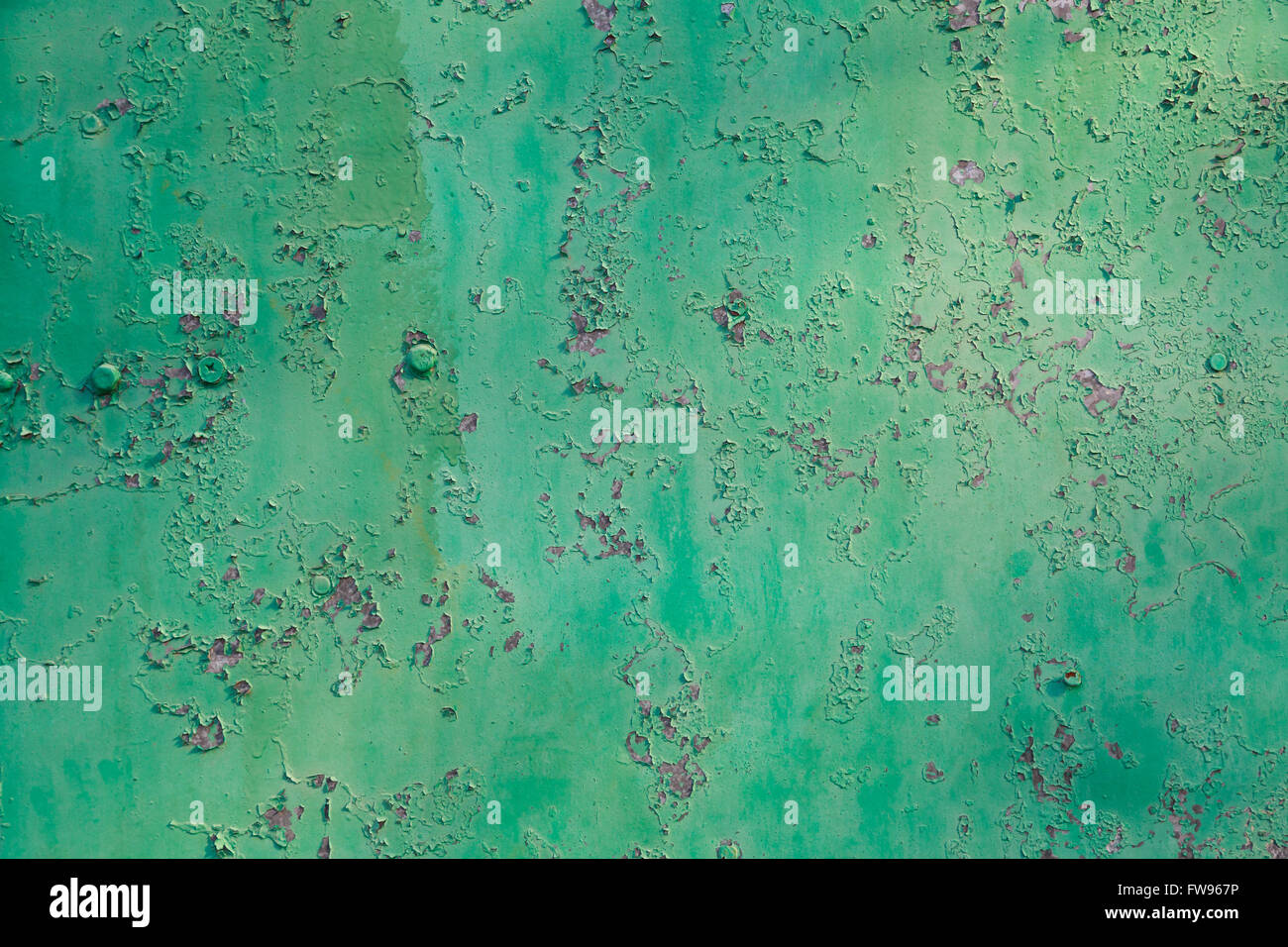 Old green cracked paint on metal background Stock Photo - Alamy