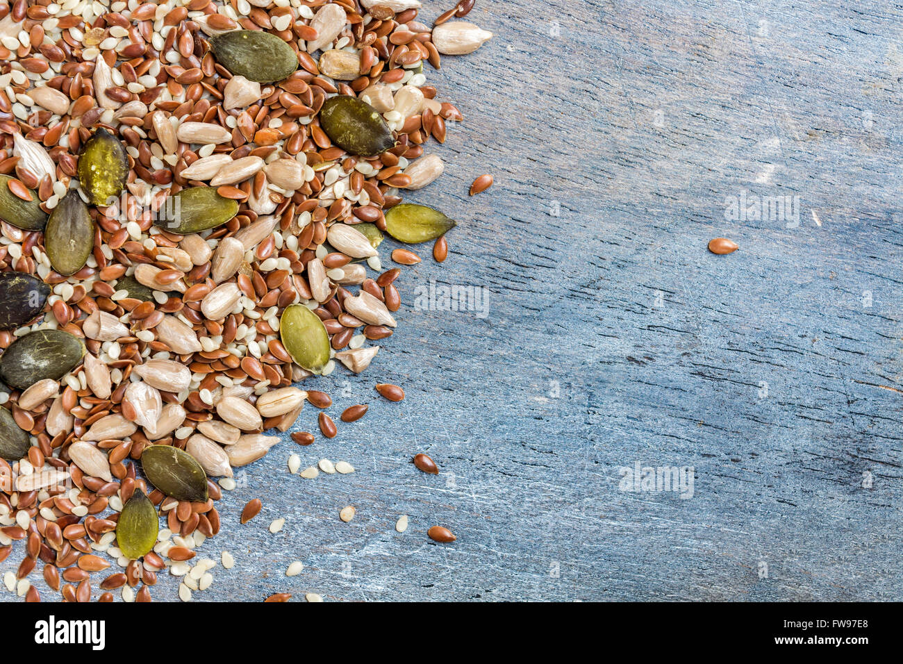 Mixture of seeds with space for copy Stock Photo - Alamy