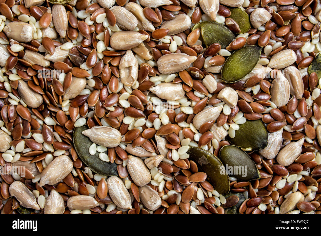 Seeds mixture background Stock Photo - Alamy