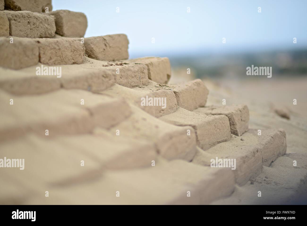 Huaca de la Luna ("Temple/Shrine of the Moon") is a large adobe brick ...