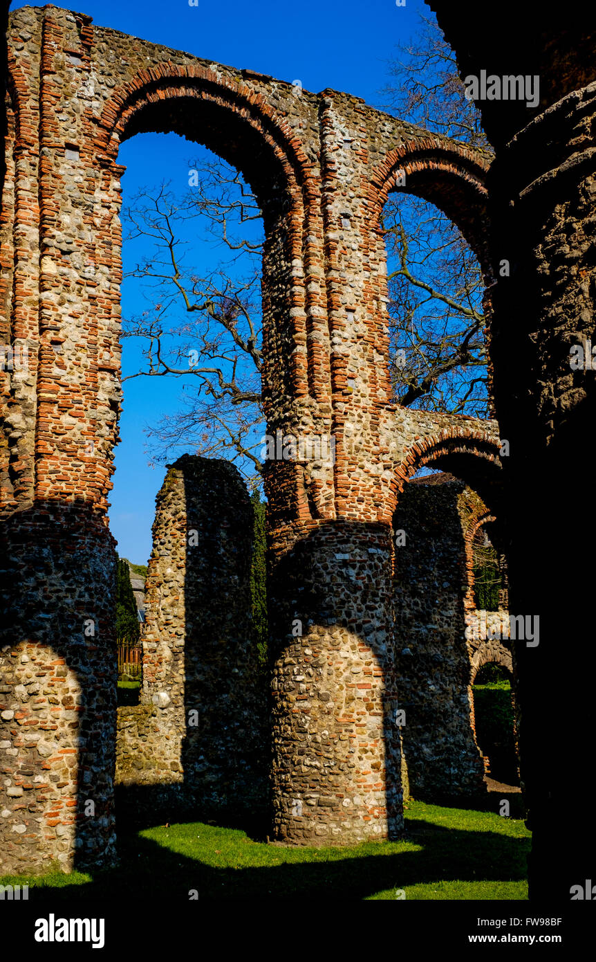The ruins of St Botolph's Priory, Colchester, Essex, England Stock ...