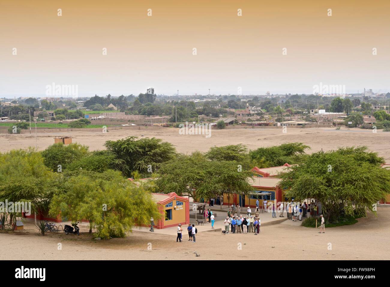 Huaca de la Luna ("Temple/Shrine of the Moon") is a large adobe brick ...