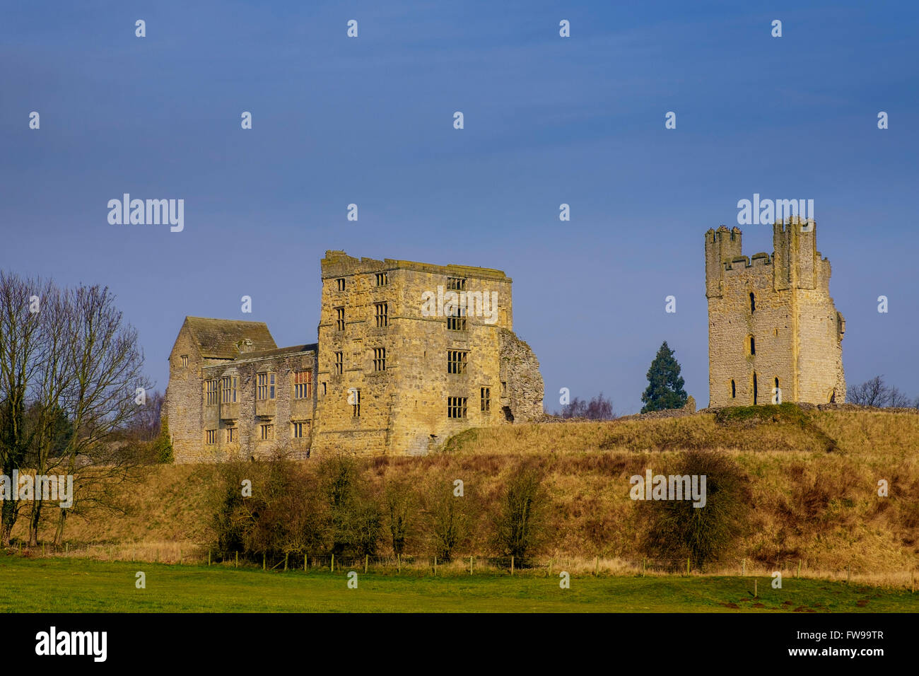 Helmsley Castle - a medieval castle situated in the market town of ...