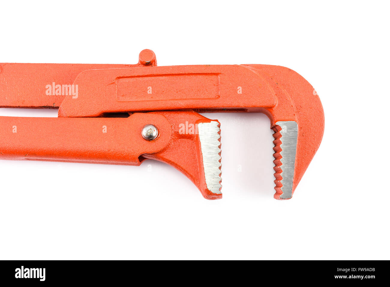 closeup red wrench isolated on white background Stock Photo - Alamy