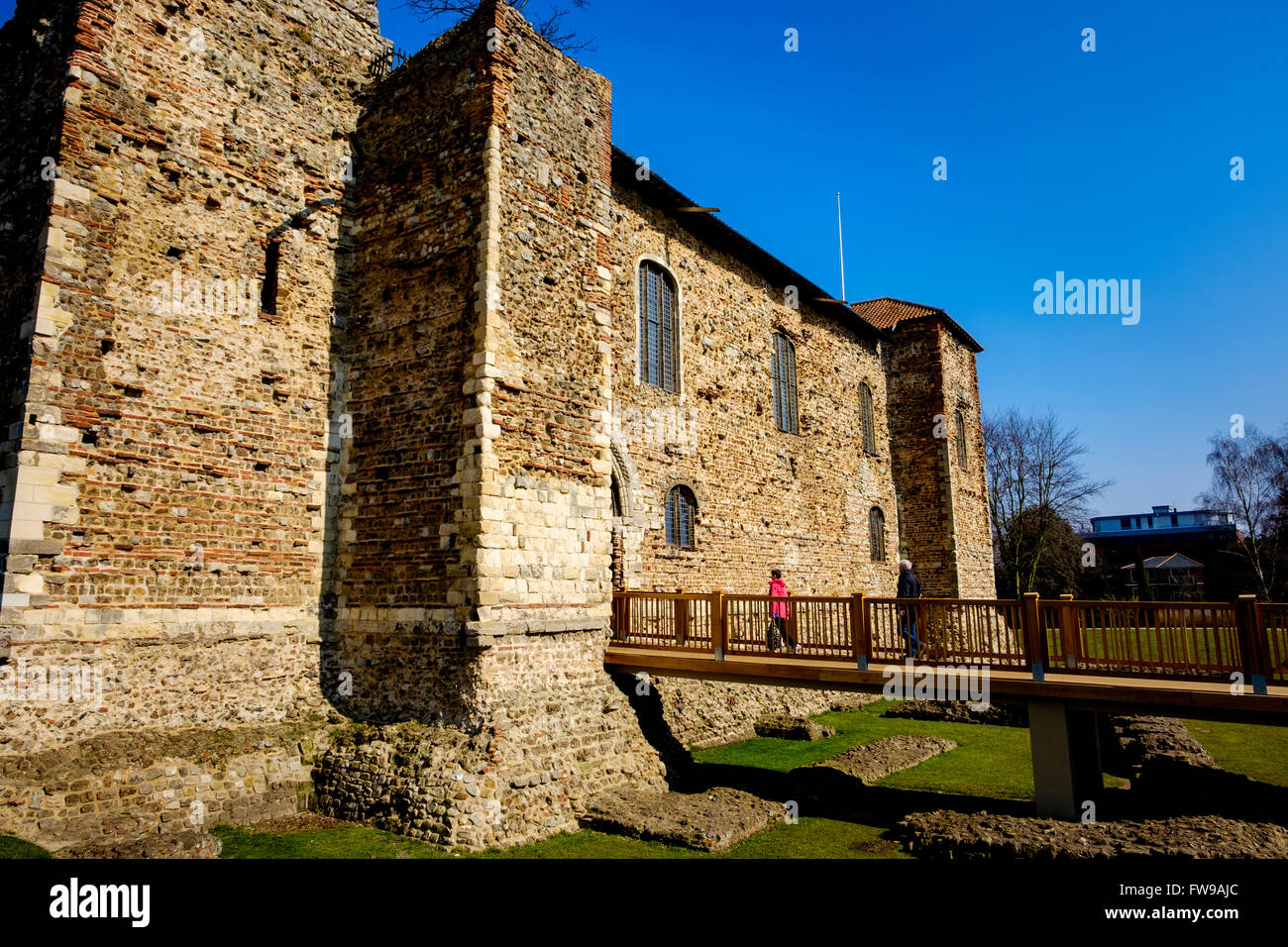 Colchester Castle, Essex, England now houses the Castle Museum ...