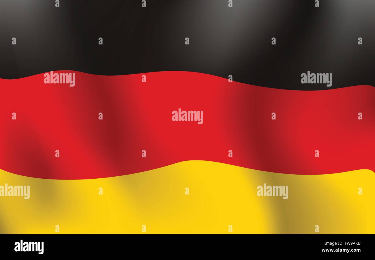 German Waving Flag Background Color Stock Vector Image & Art - Alamy