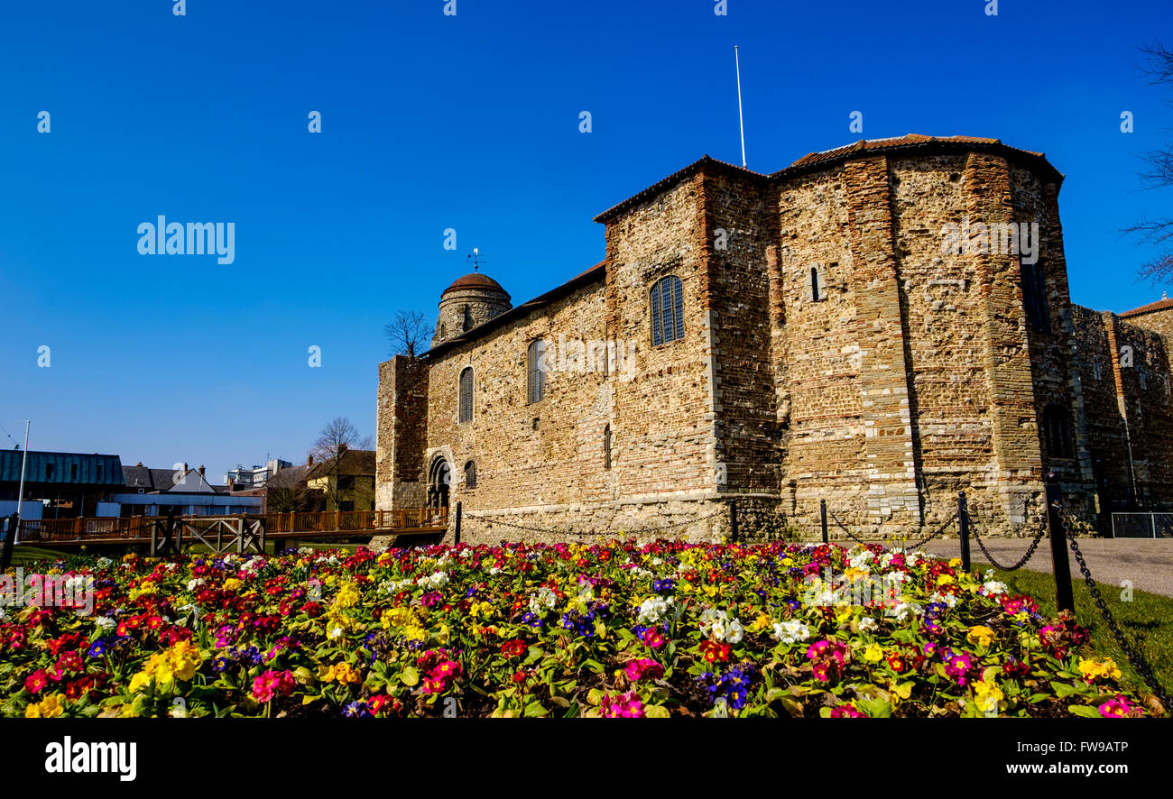 Colchester Castle, Essex, England now houses the Castle Museum ...