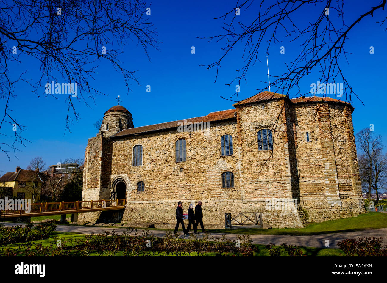 Colchester Castle, Essex, England now houses the Castle Museum ...