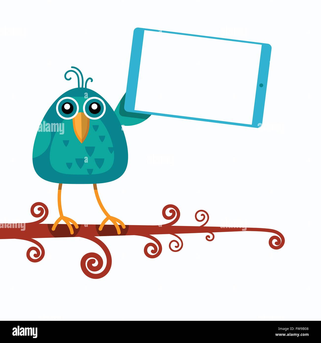 Owl on display Stock Vector Images - Alamy