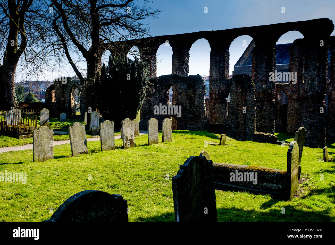 The ruins of St Botolph's Priory, Colchester, Essex, England Stock ...