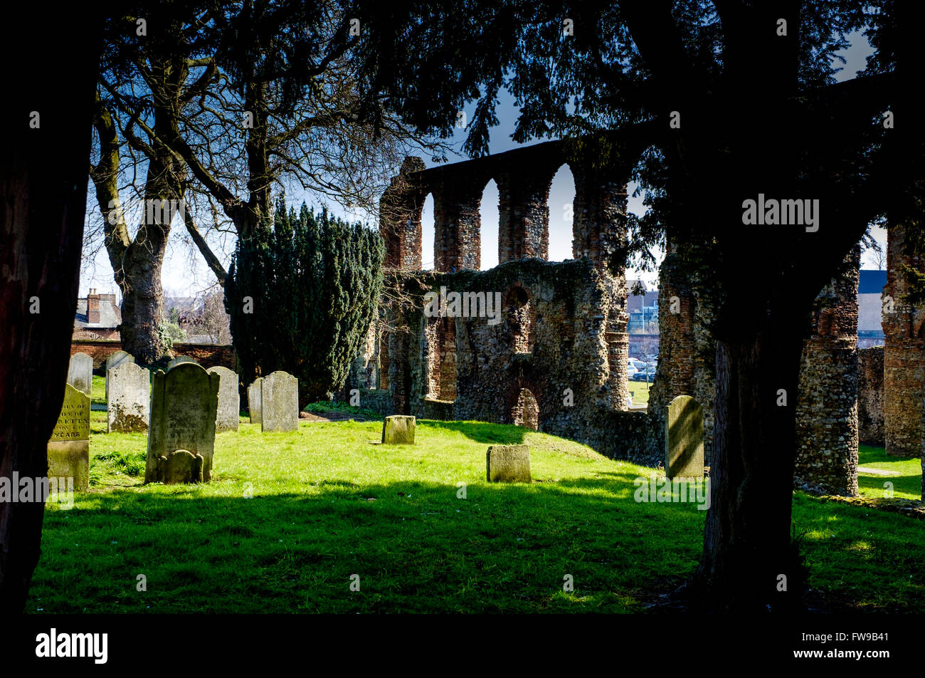 The ruins of St Botolph's Priory, Colchester, Essex, England Stock ...