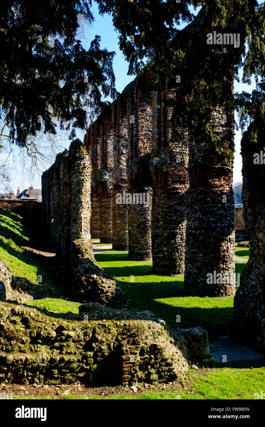 The ruins of St Botolph's Priory, Colchester, Essex, England Stock ...