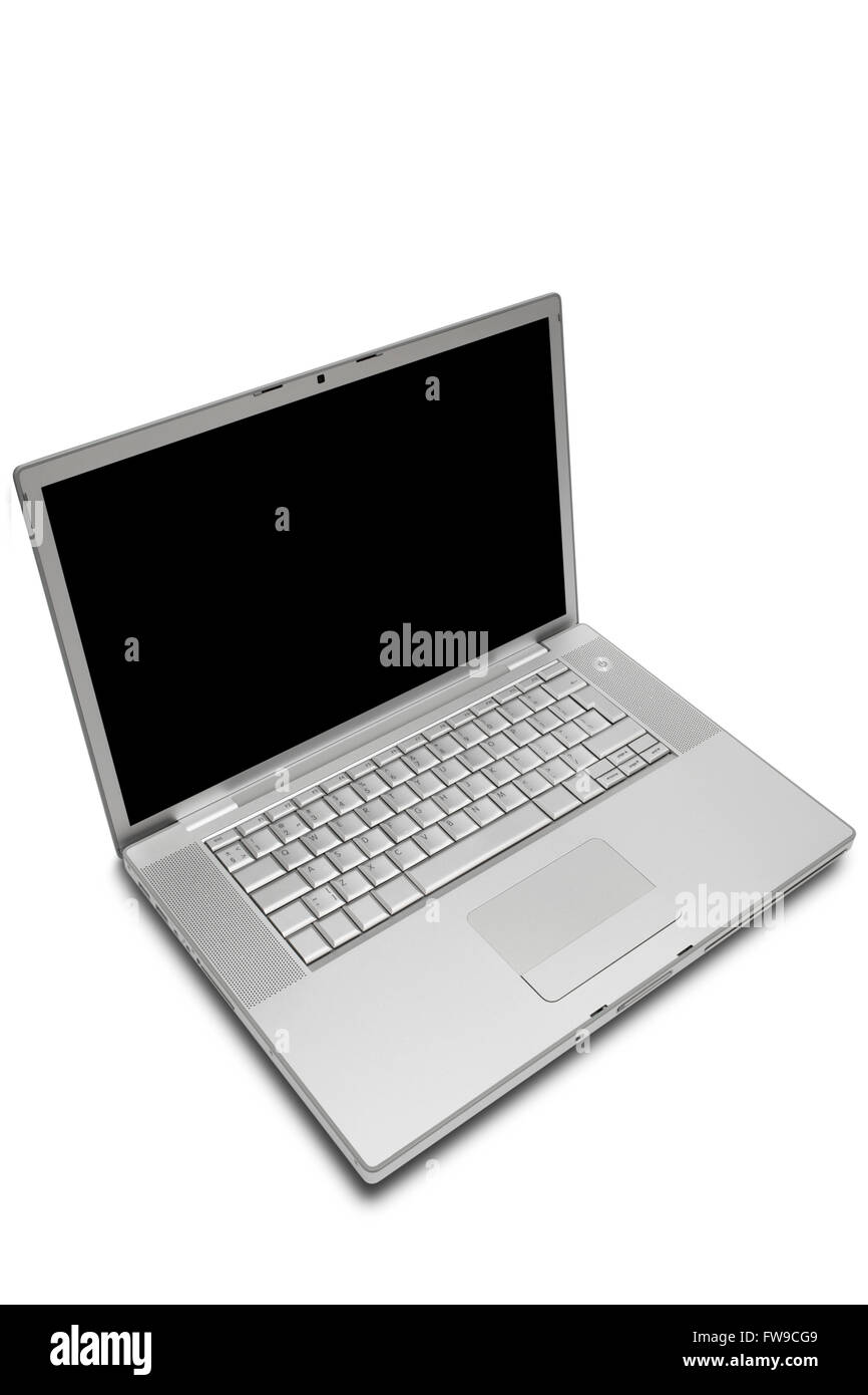 Modern and stylish laptop on a white background Stock Photo - Alamy