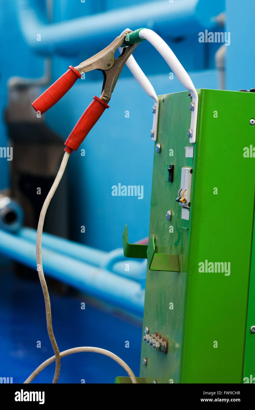 Blue battery filling hi-res stock photography and images - Alamy