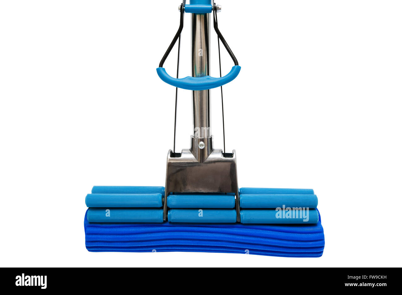modern mop for washing floors on a white background Stock Photo - Alamy