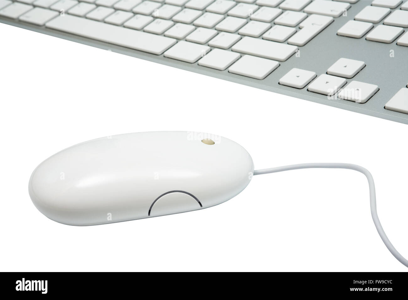 The modern keyboard and the mouse for a computer Stock Photo - Alamy