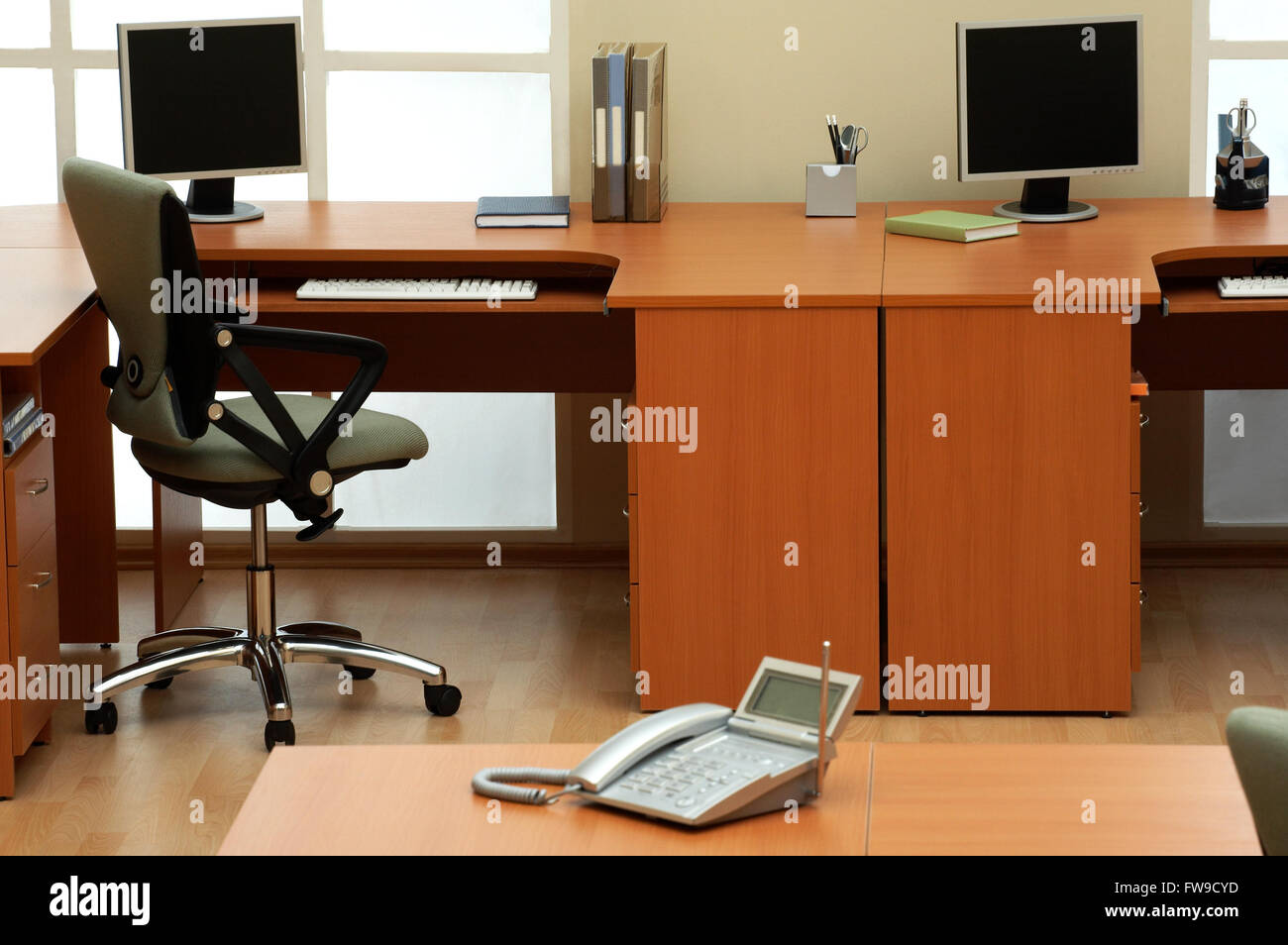 Beautiful conditions at modern and light office Stock Photo - Alamy