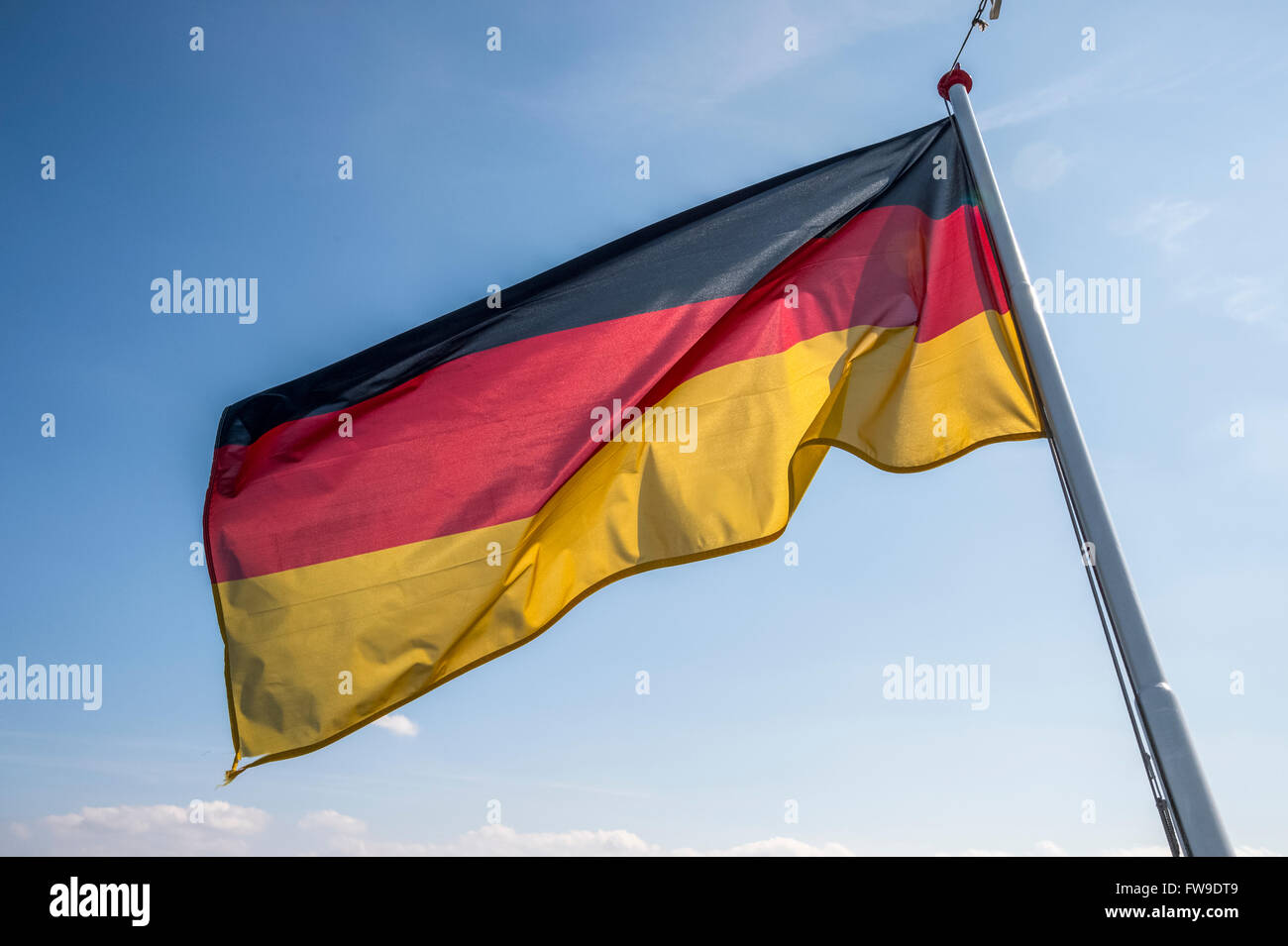 The German national flag Stock Photo - Alamy