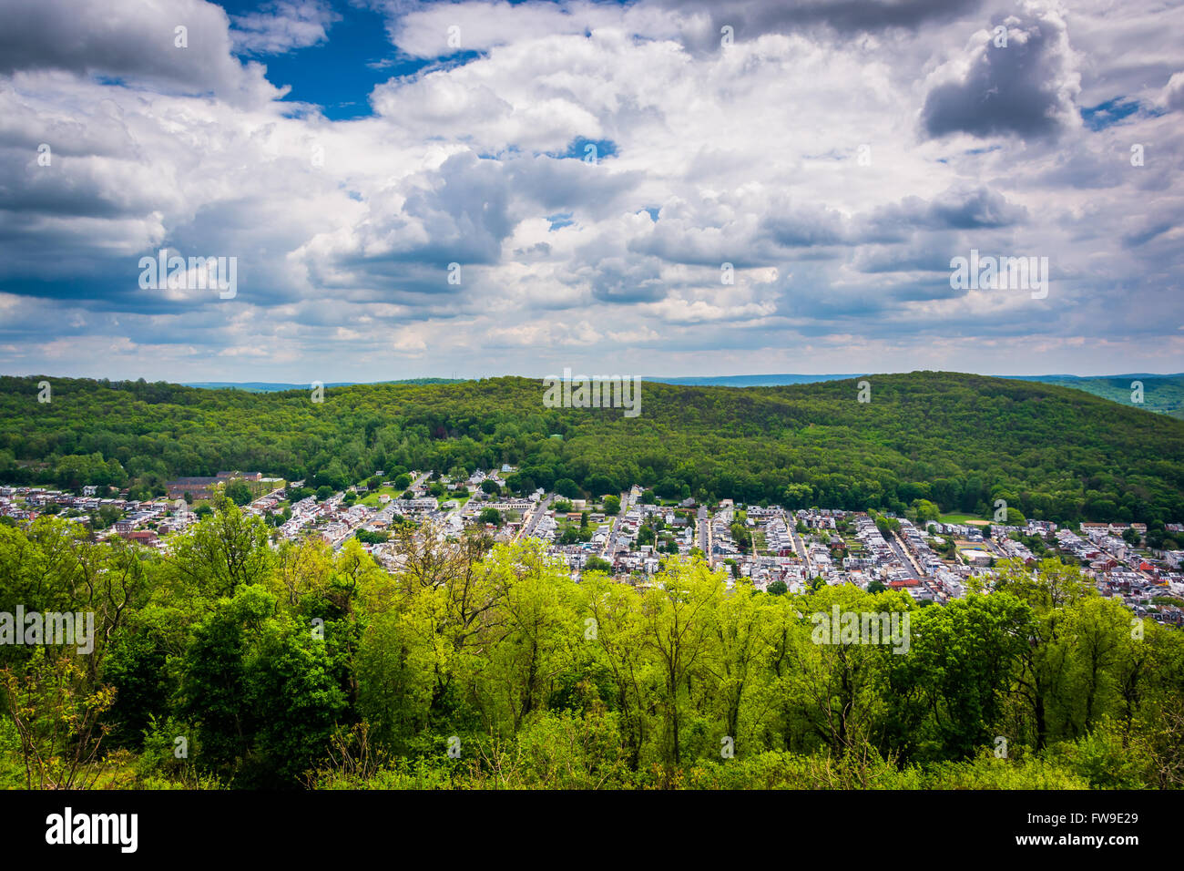 View of Reading from the Pagoda on Skyline Drive in Reading ...