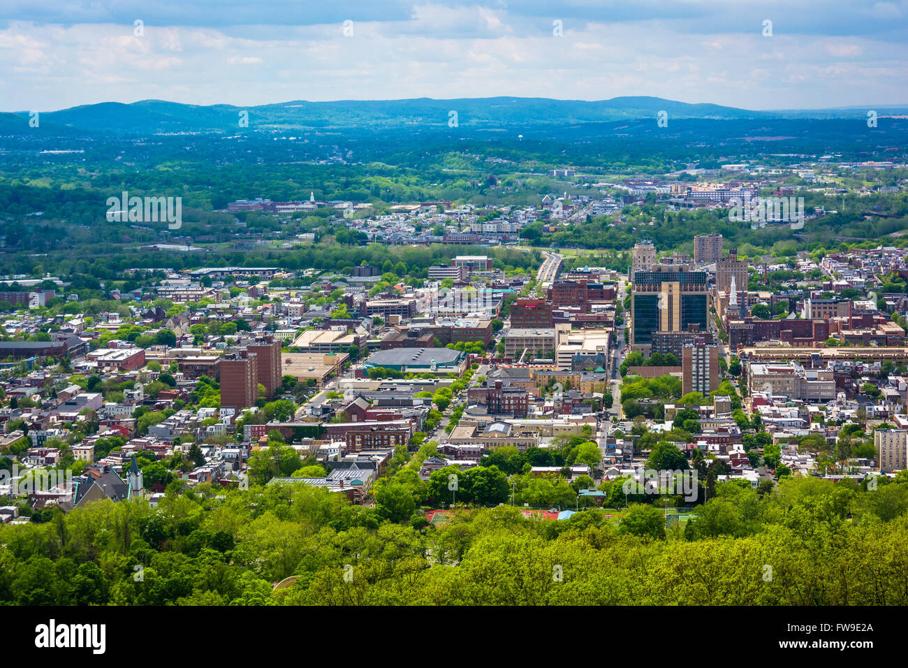 View of Reading from the Pagoda on Skyline Drive in Reading ...
