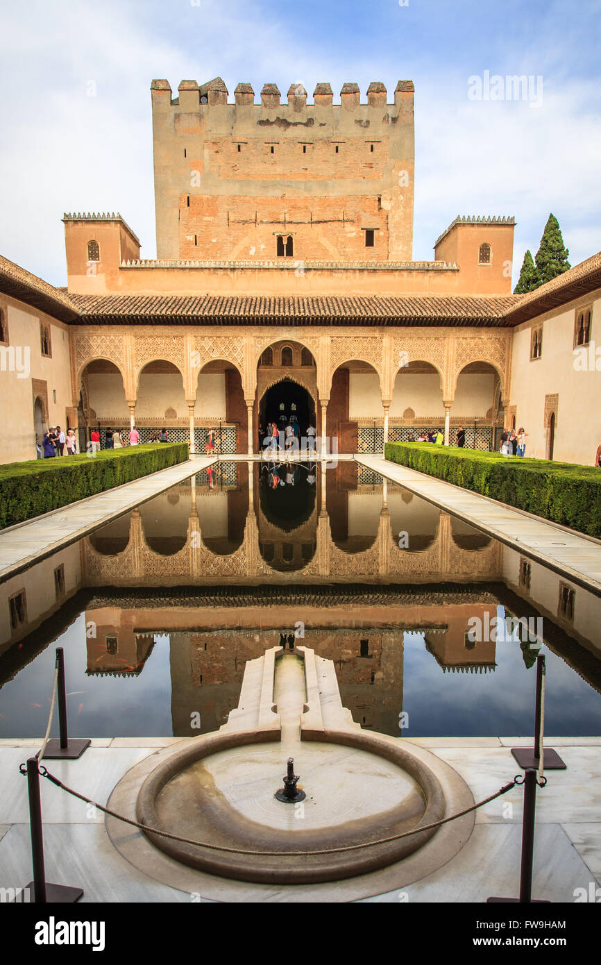 Palacio Nazaries, Alhambra, Granada, Spain Stock Photo - Alamy