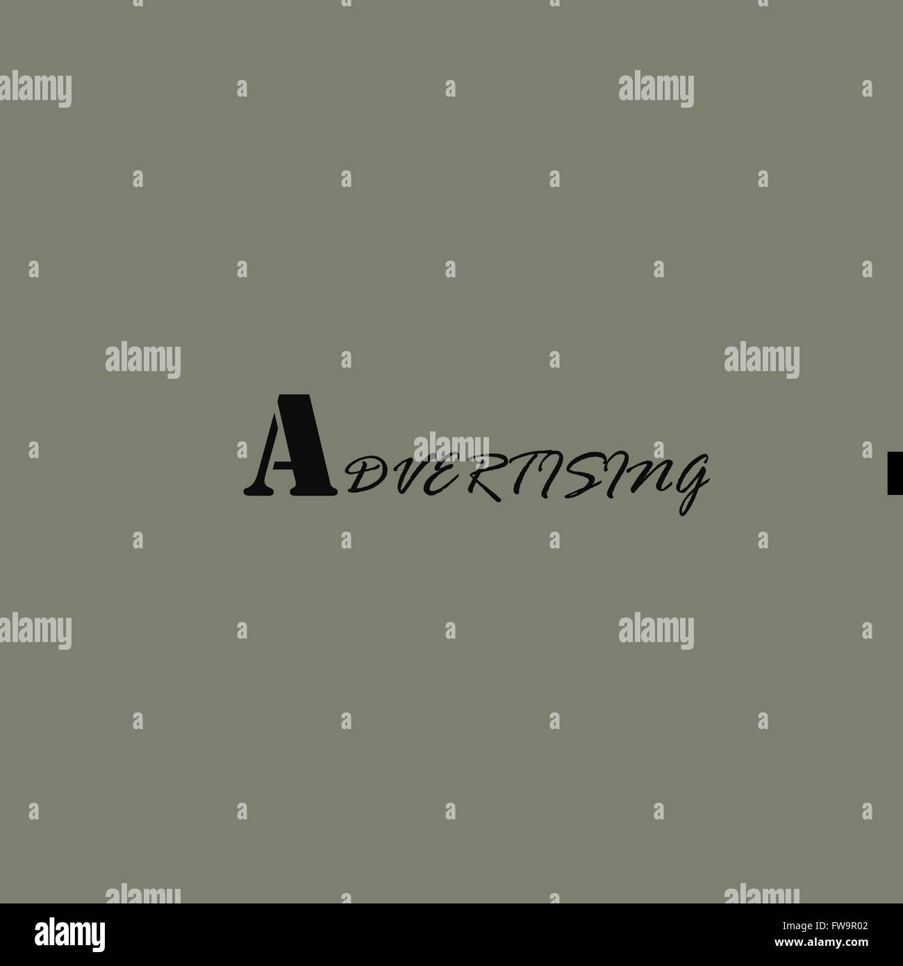 Advertising. Vector lettering illustration Stock Vector Image & Art - Alamy