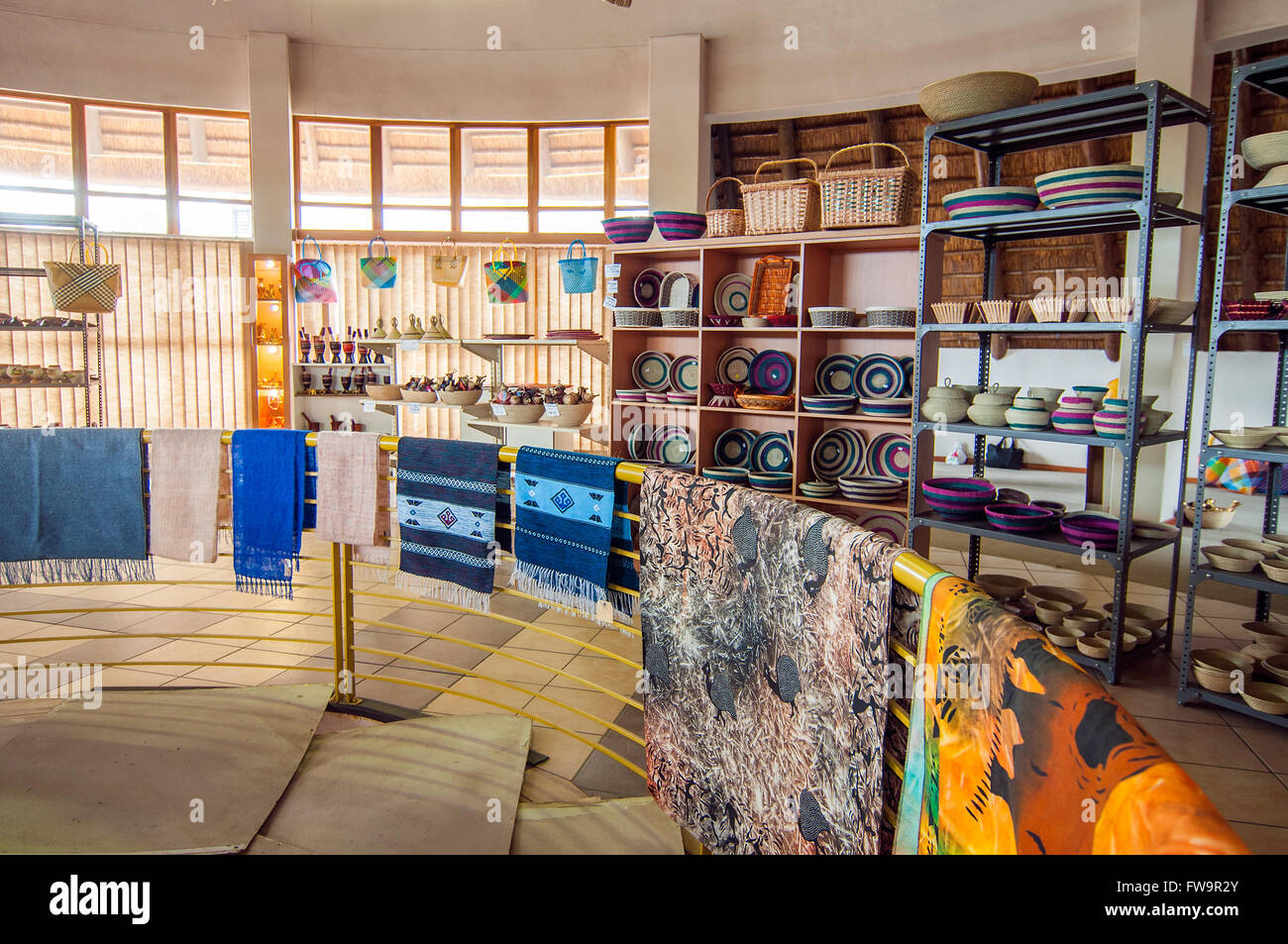 Interior with craft, Basotho Hat Craft Centre, Kingsway, CBD, Maseru ...