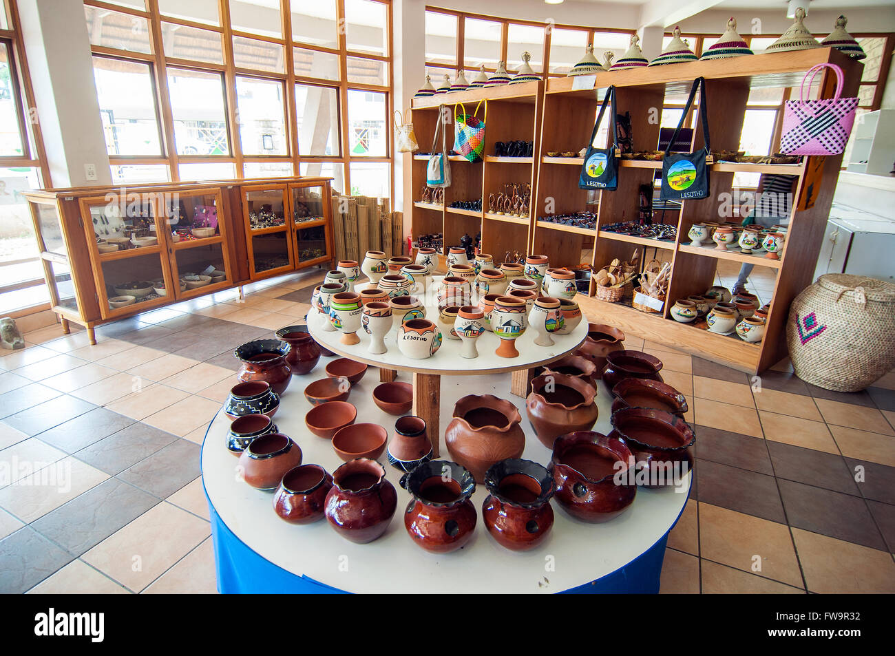 Interior with craft, Basotho Hat Craft Centre, Kingsway, CBD, Maseru ...