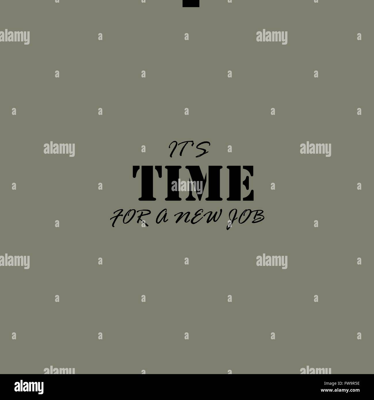 Time for a new job Stock Vector Images - Alamy