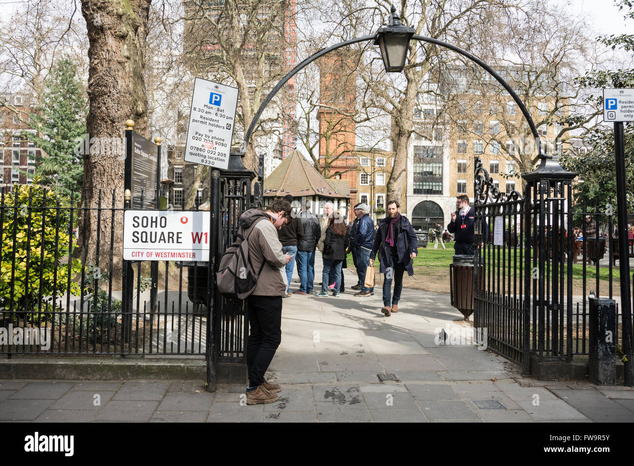 Soho Square in London's West End, England, UK Stock Photo - Alamy