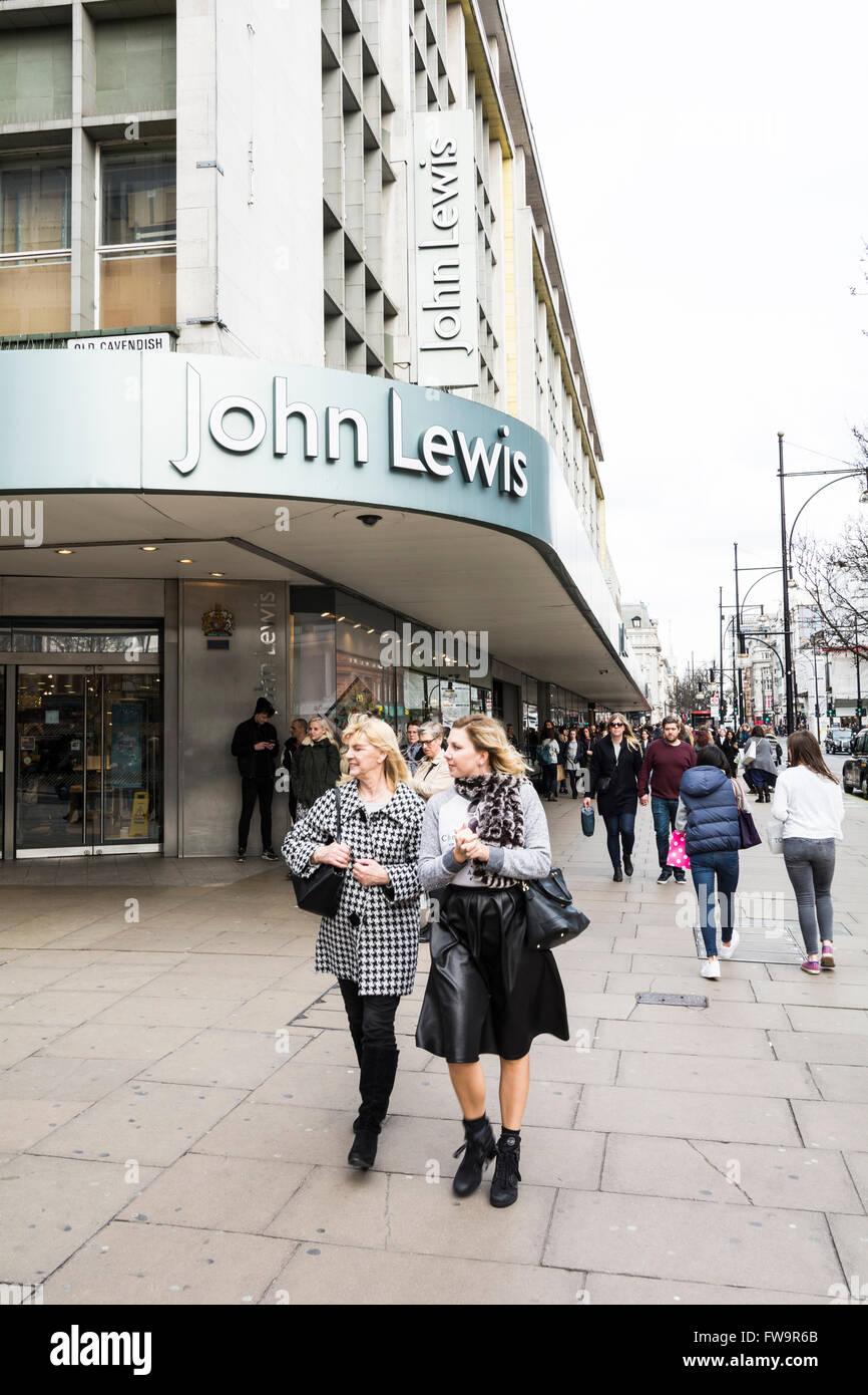 Exterior of John Lewis department store on London's Oxford Street, UK ...