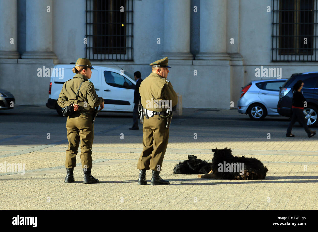 Santiago (Chile) Police Stock Photo - Alamy