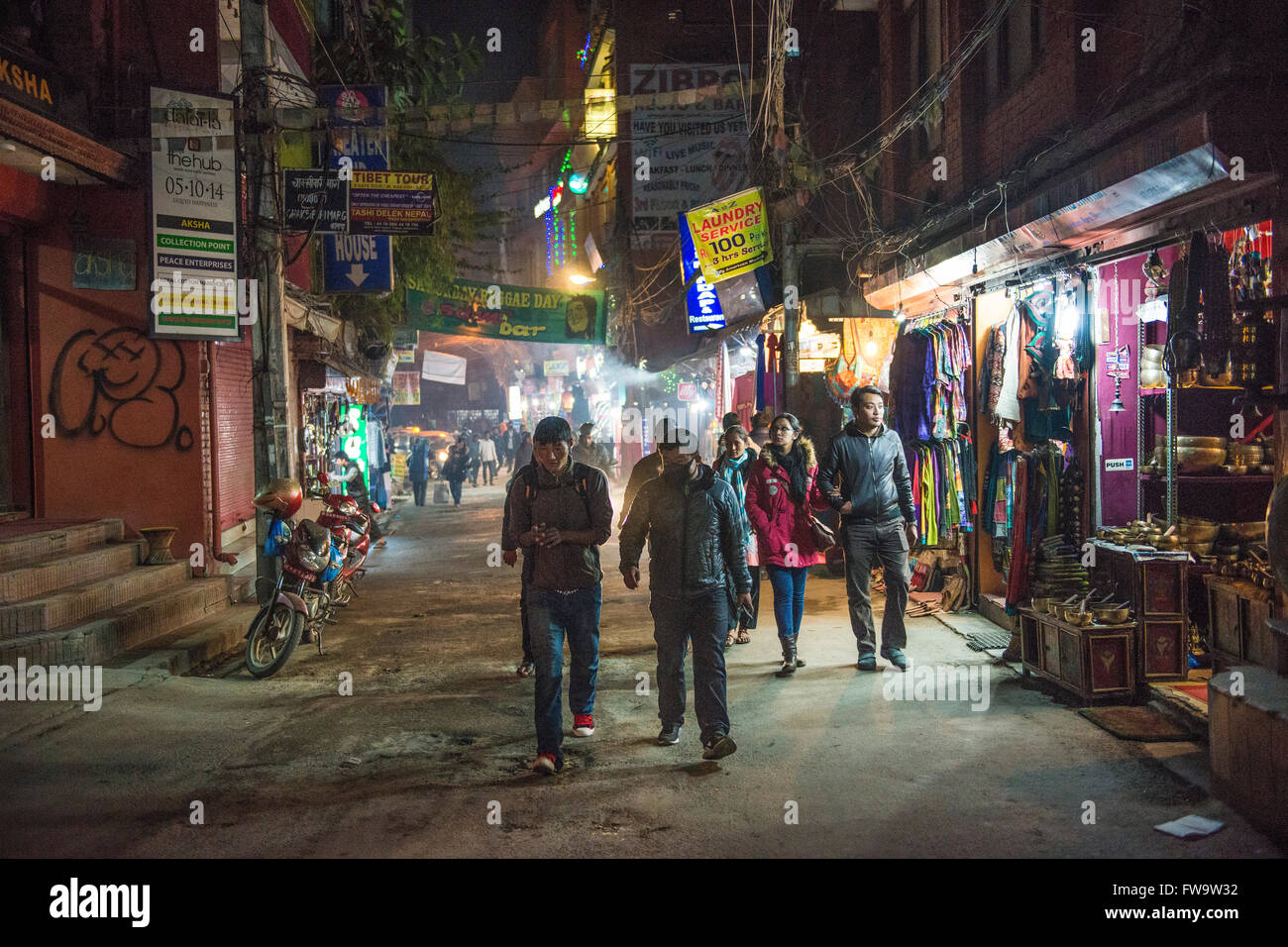Nepal, Kathmandu, Thamel Stock Photo - Alamy
