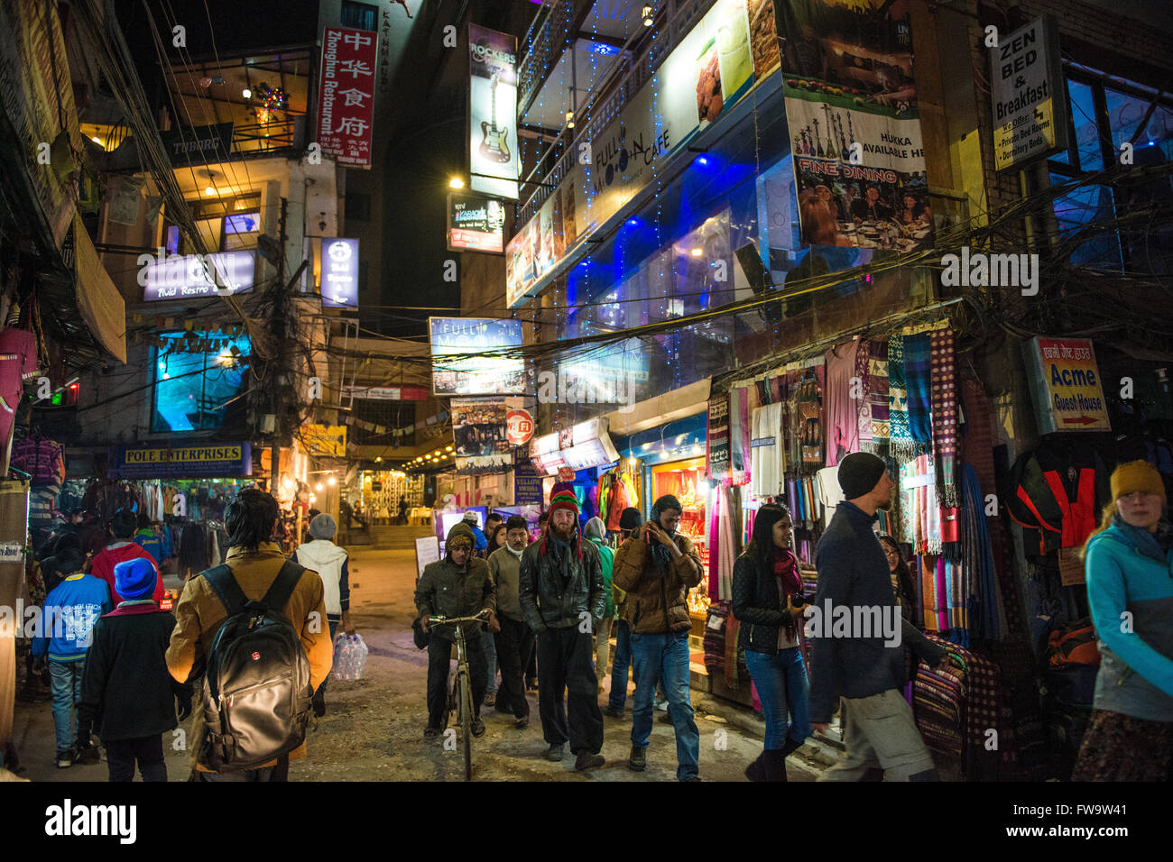 Nepal, Kathmandu, Thamel Stock Photo - Alamy