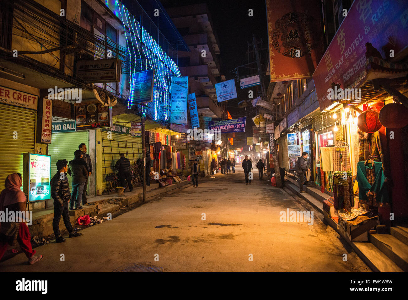 Nepal, Kathmandu, Thamel Stock Photo - Alamy