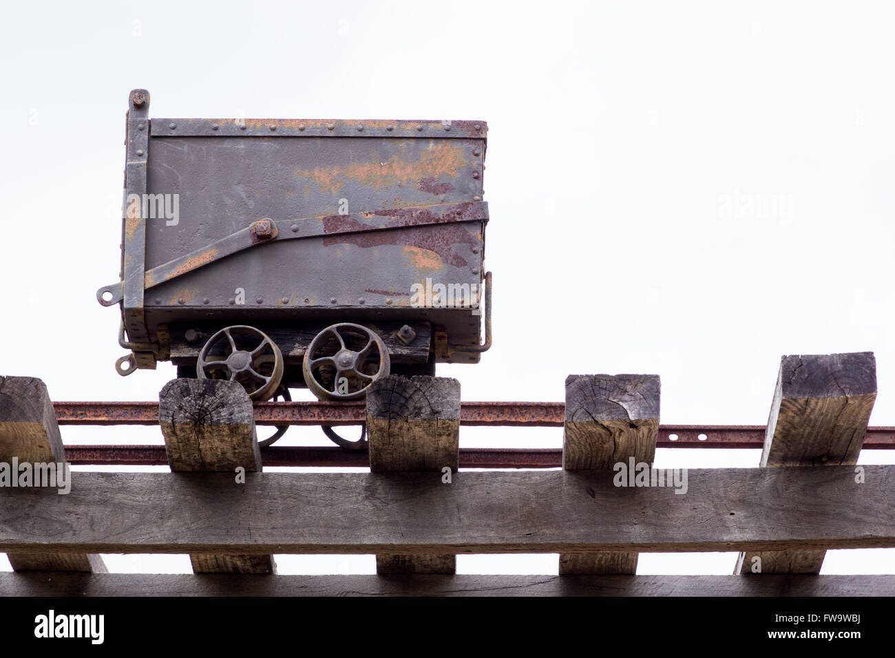 Old gold mining rail cart on display at Charters Towers, Australia ...