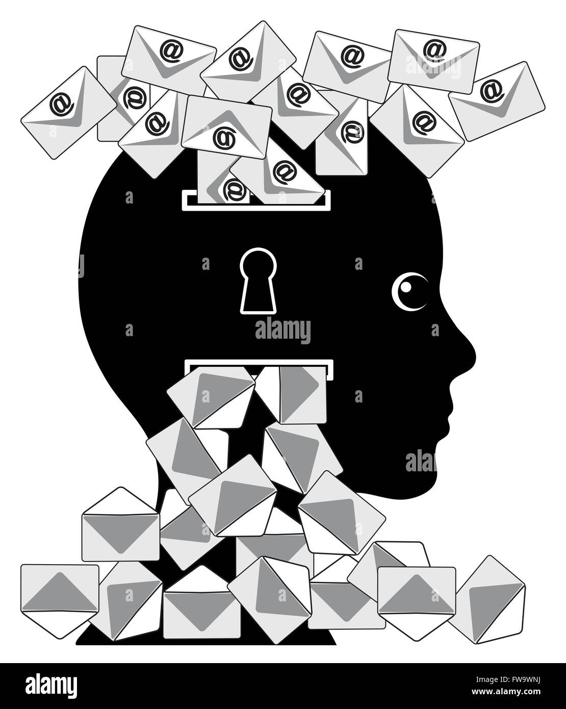 Daily Load of Emails Stock Photo - Alamy