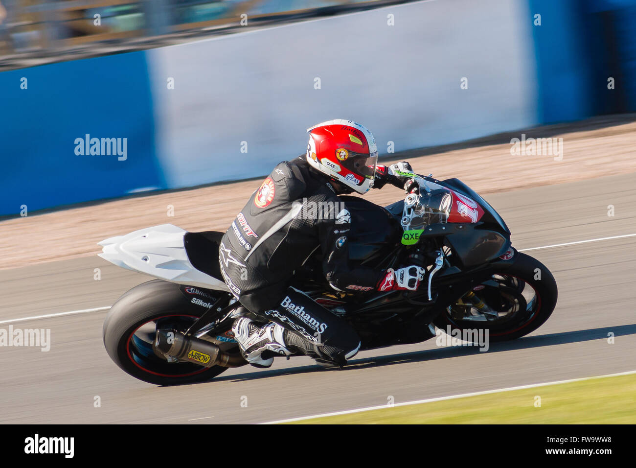 BSB British Superbikes test day at Donington Race Track, Leicestershire ...
