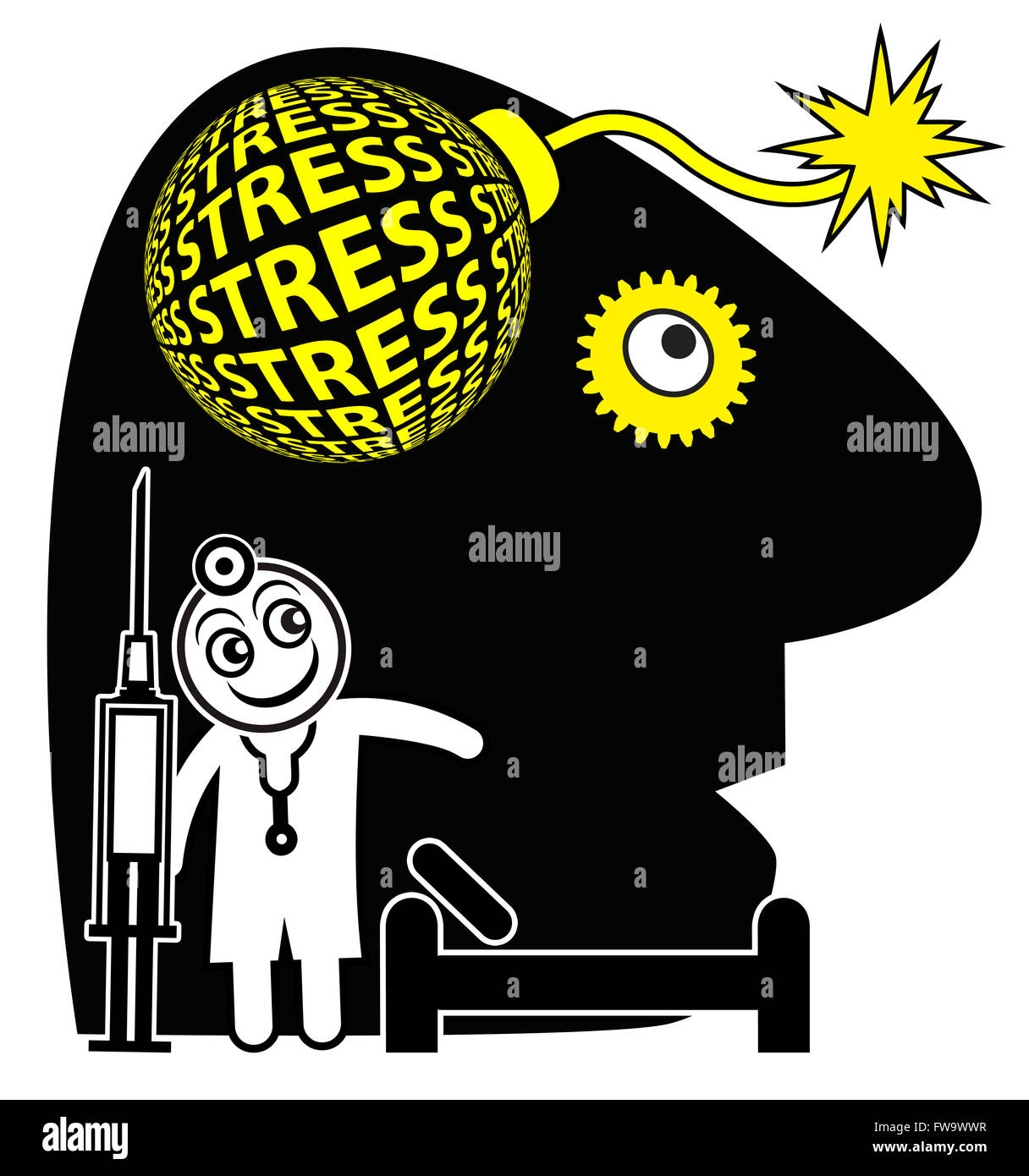 Patient with acute stress disorder Stock Photo - Alamy