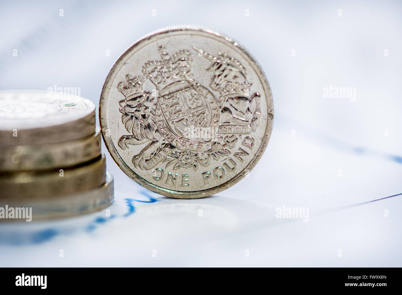 Two pound coin white background hi-res stock photography and images - Alamy