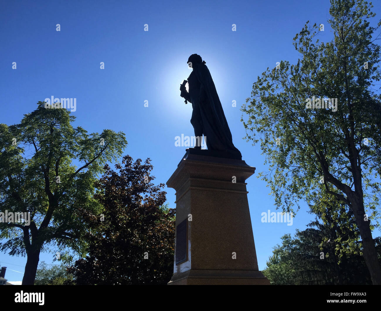 The statue of Canada's first Prime Minister Sir John A. MacDonald ...