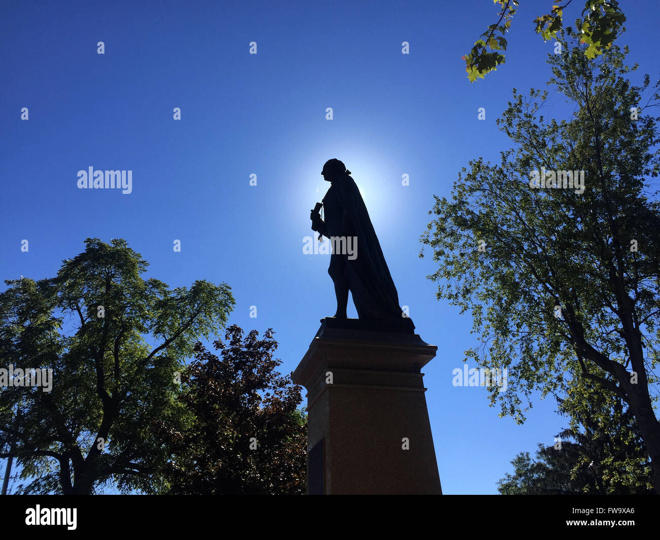 The statue of Canada's first Prime Minister Sir John A. MacDonald ...