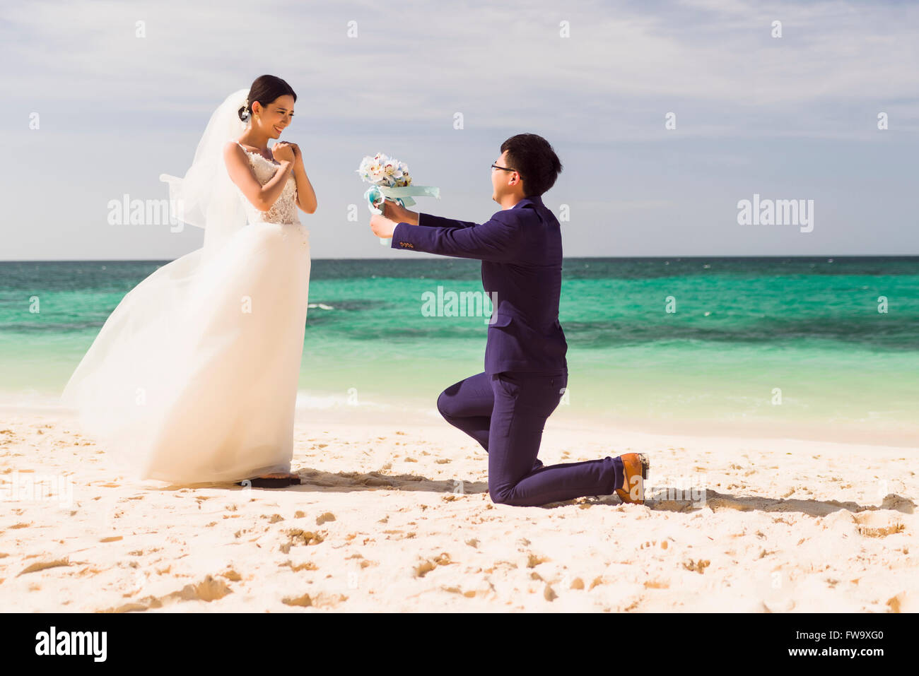 Chinese bride and groom wedding photos in Boracay / Philippines, Puka ...