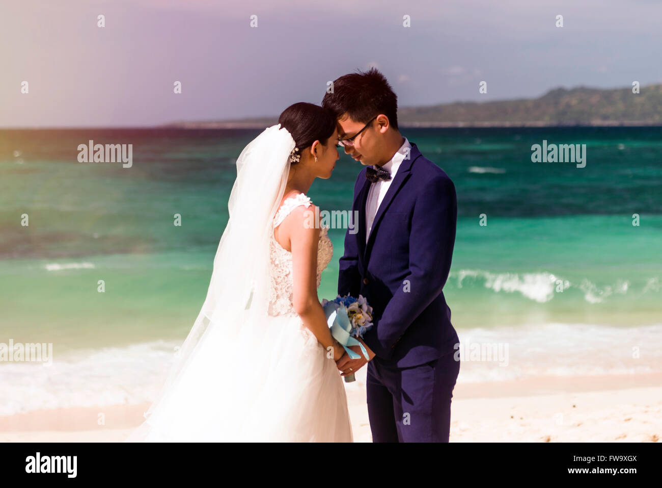 Chinese bride and groom wedding photos in Boracay / Philippines, Puka ...