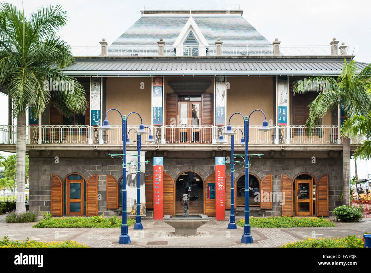 The Blue Penny Museum in Port Louis, the capital of Mauritius Stock ...