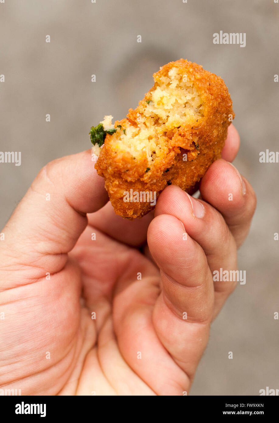 Gateaux piment, a savoury snack in Mauritius Stock Photo - Alamy