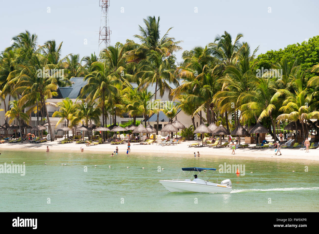 Mauritius Beach Boat High Resolution Stock Photography and Images - Alamy