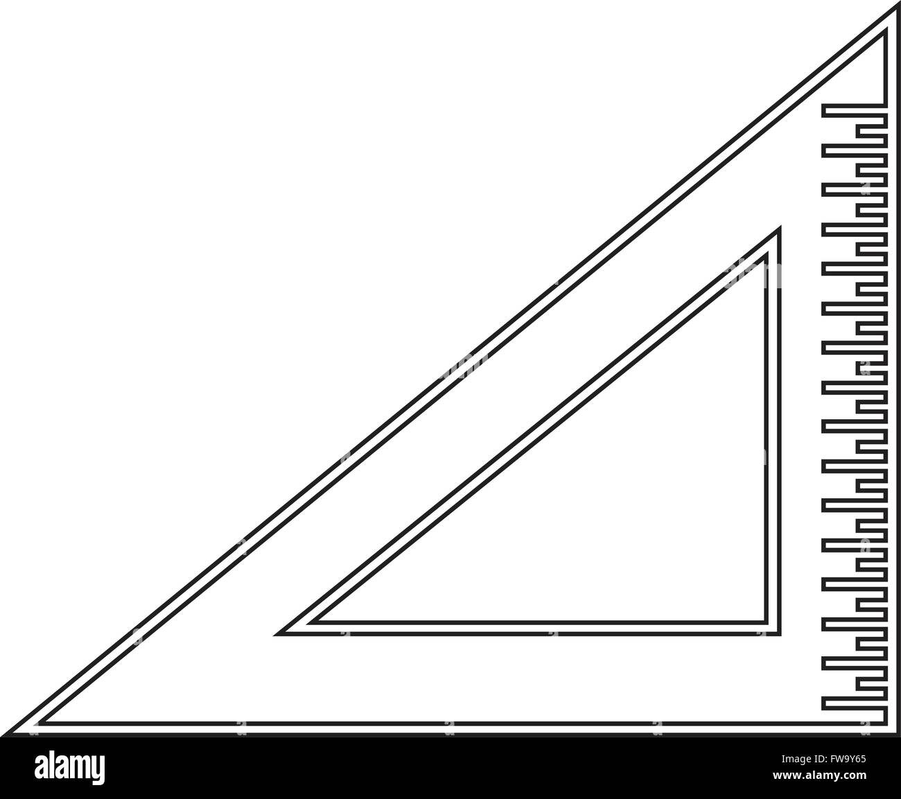 triangle ruler icon Illustration sign design Stock Vector Image & Art ...